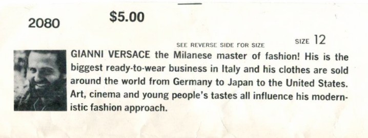 Gianni Versace for Genny and Complice: Vogue Patterns – PatternVault