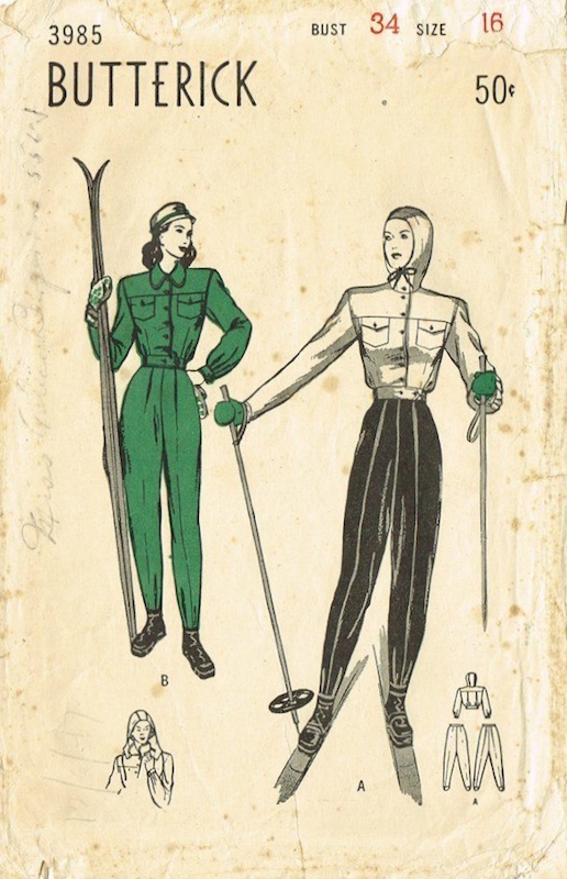 Schuss! Vintage Skiwear Patterns – PatternVault
