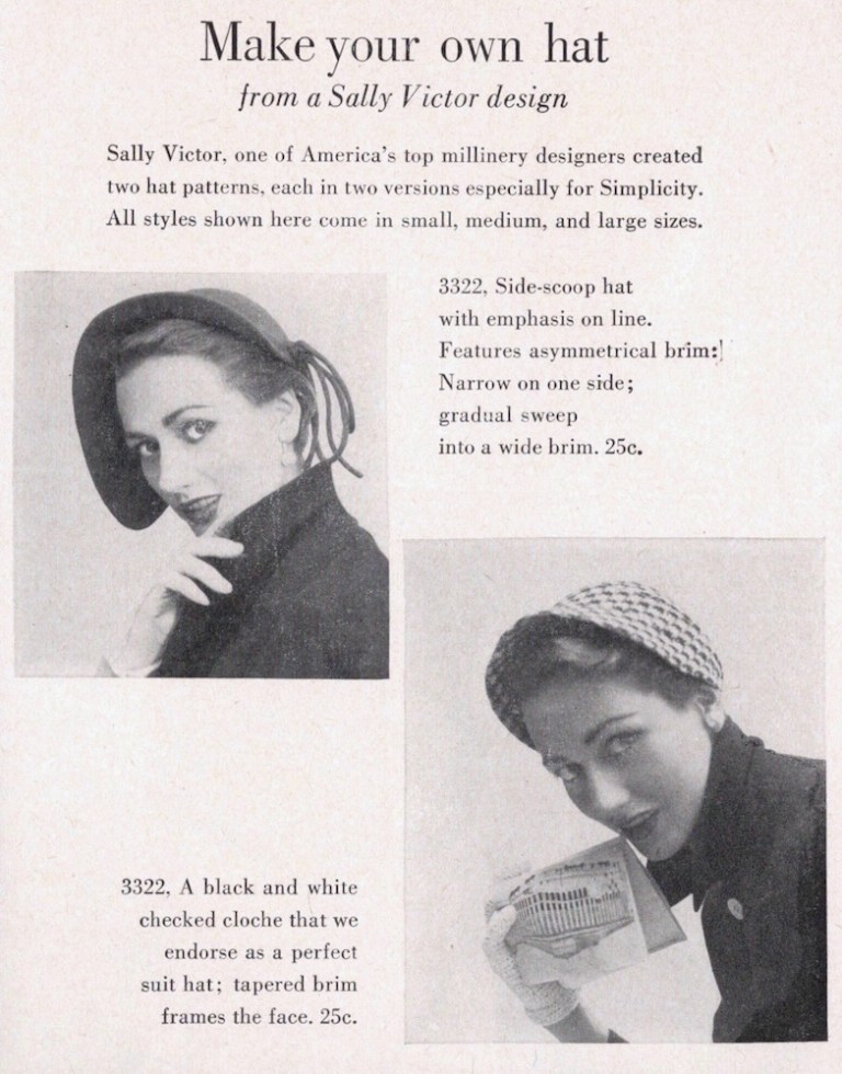 Richard Avedon and Sally Victor: Simplicity Pattern Book, 1950 – PatternVault