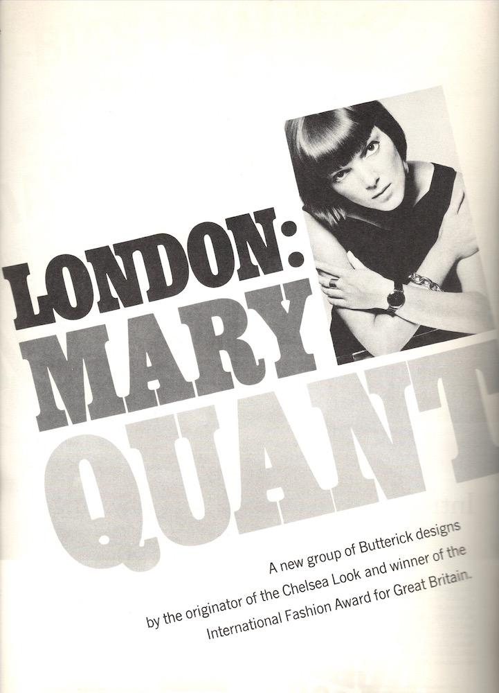 Mary Quant: Butterick Patterns – PatternVault